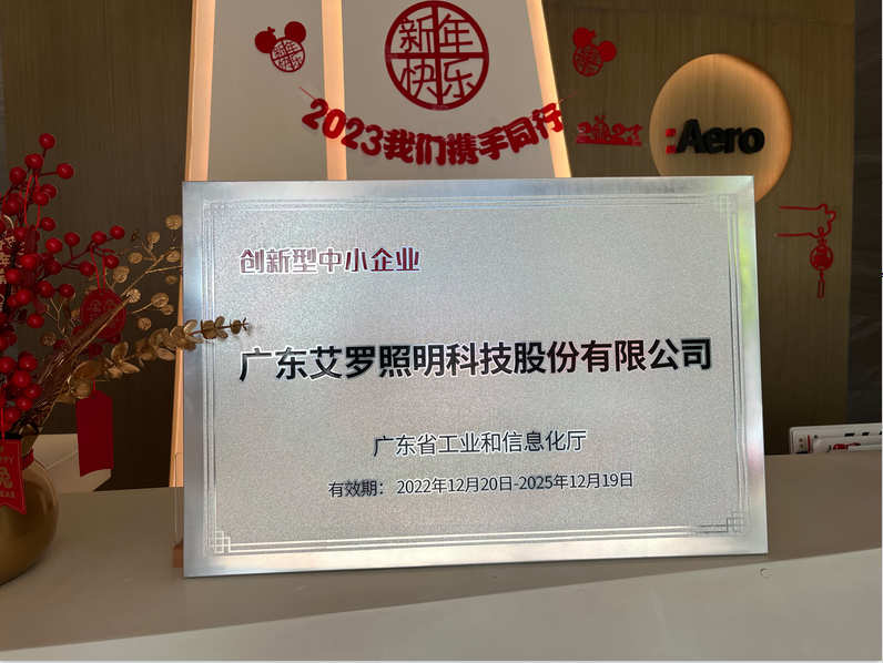 Good News: Aero Light has been recognized as "Innovative SME in 2022 ...